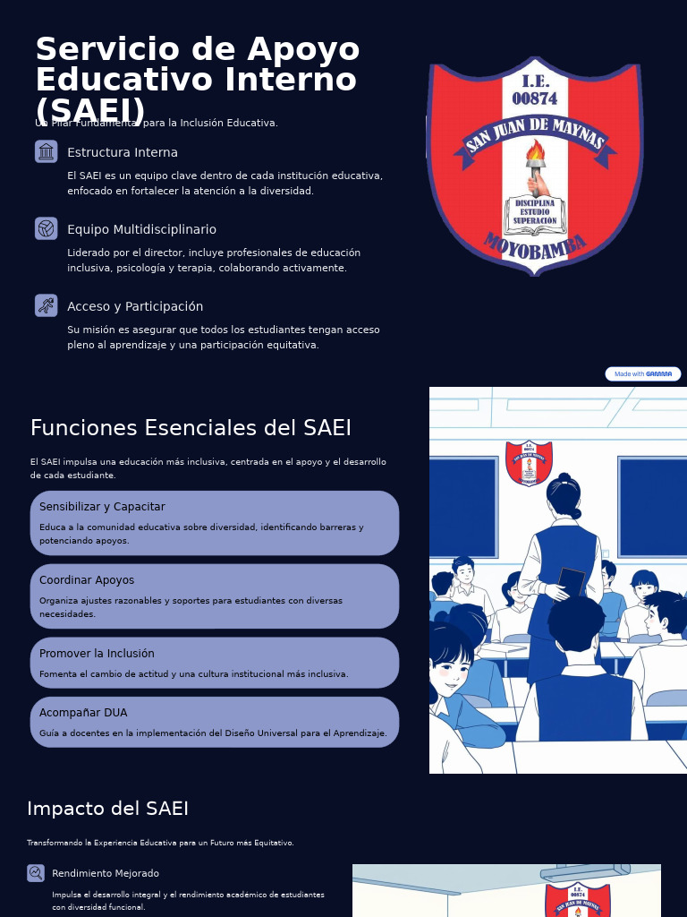 Qué es el SAEI y su impacto educativo | PDF