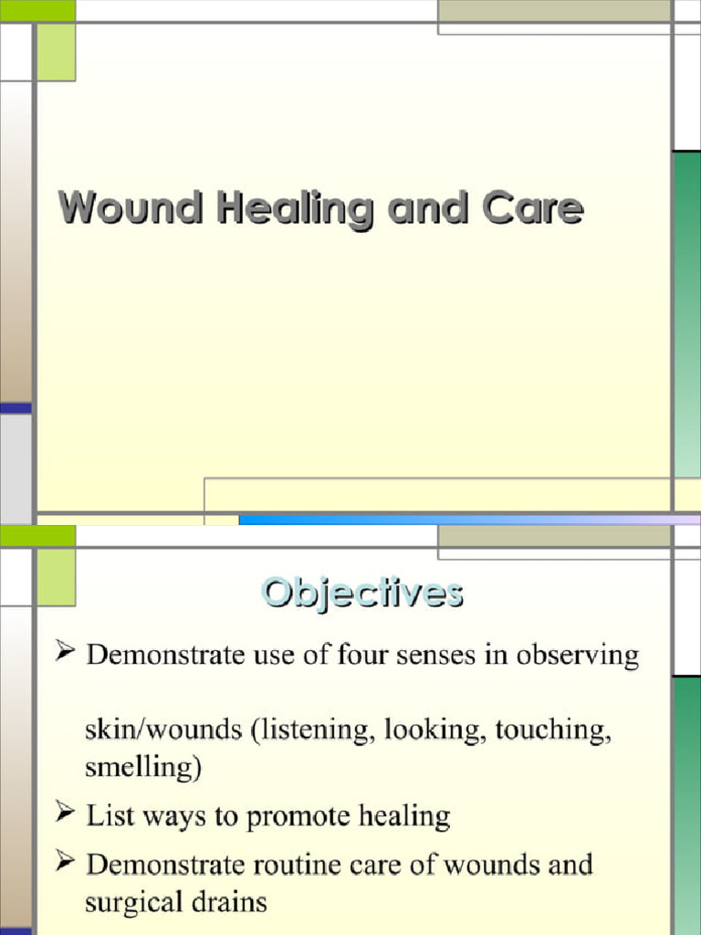 Wound Healing and Care Presentation | PDF