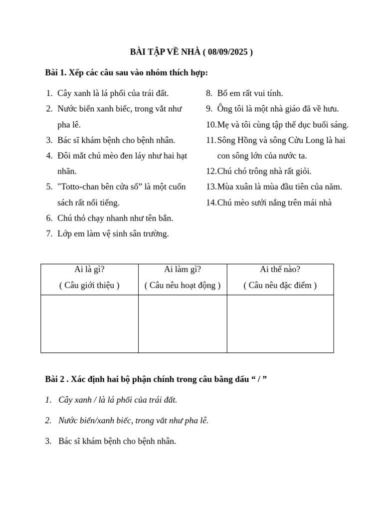 ĐẶT CÂU AI LÀM GÌ | PDF