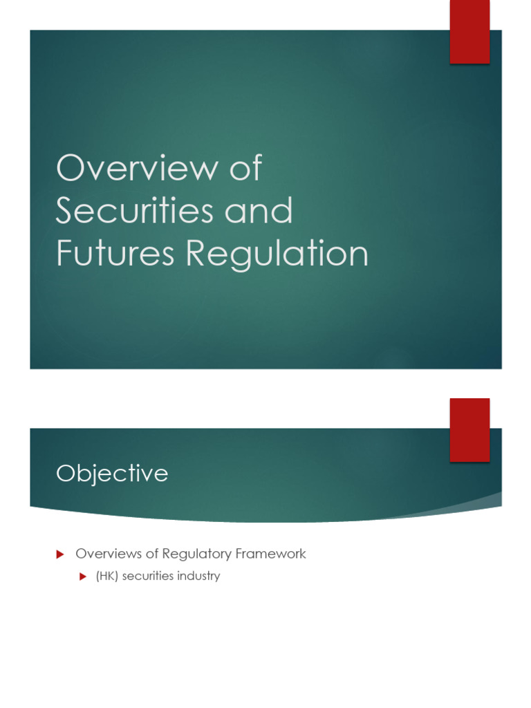 03a Securities Reg Overview v1 | PDF | Audit Committee | Private Sector