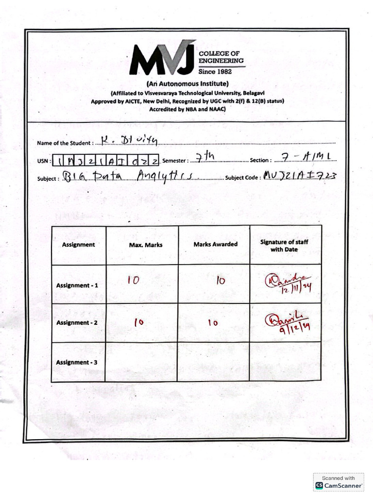 BDA Assignment 2 | PDF