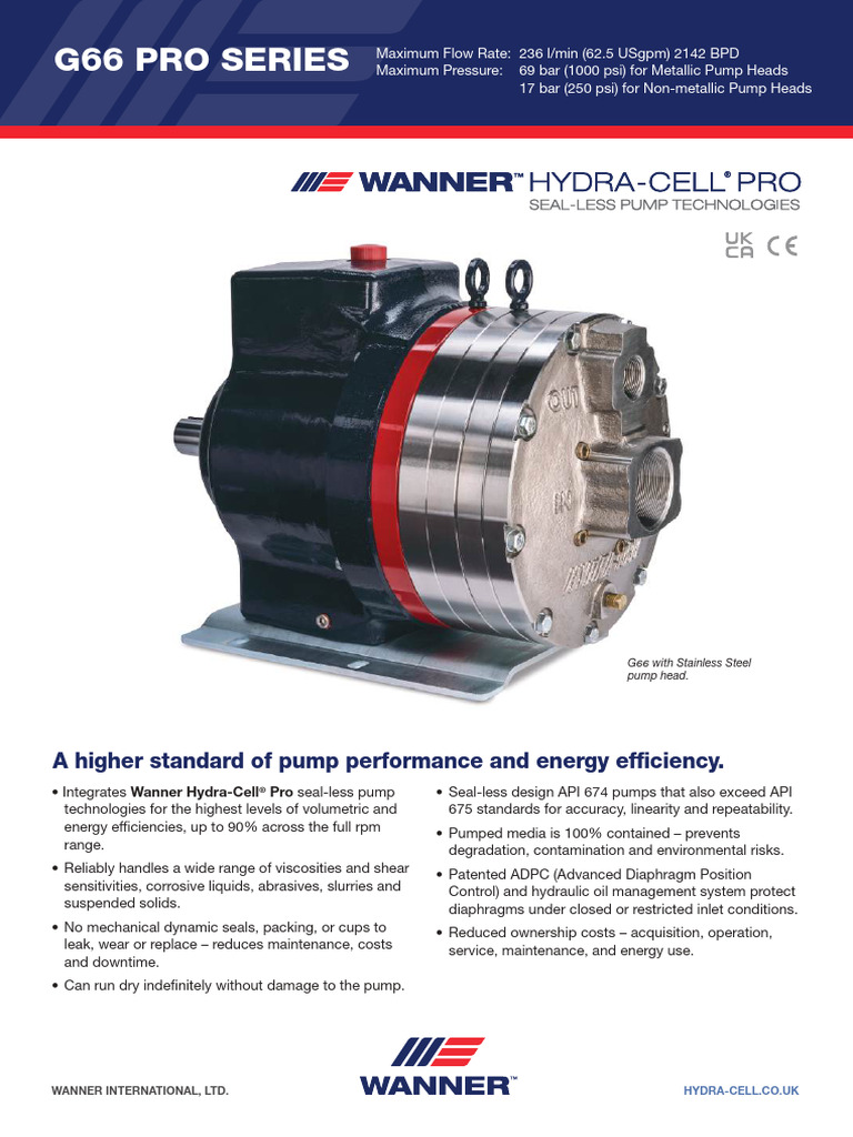 G66 Pro Series Seal-Less Pump Overview | PDF | Pump | Mechanical ...
