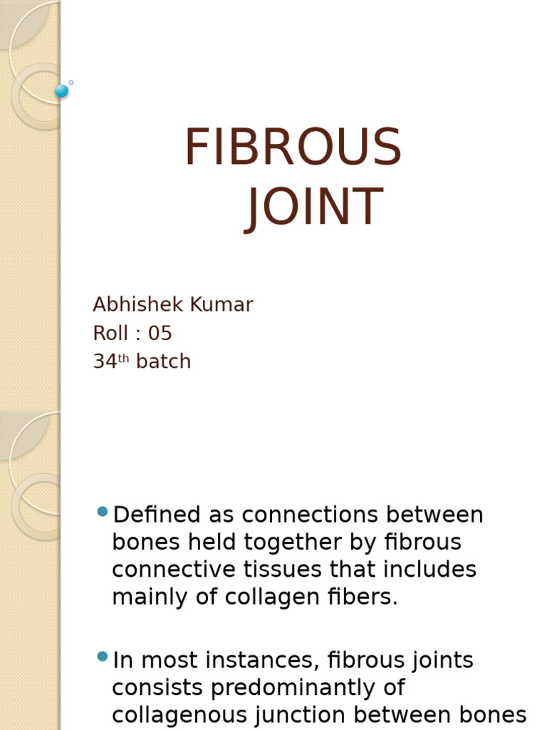 Fibrous Joint | PDF