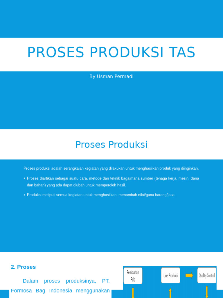 Proses Cutting dalam Produksi Tas | PDF