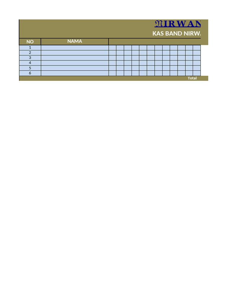 Template-Buku-Kas-Harian Untuk Bendahara | PDF