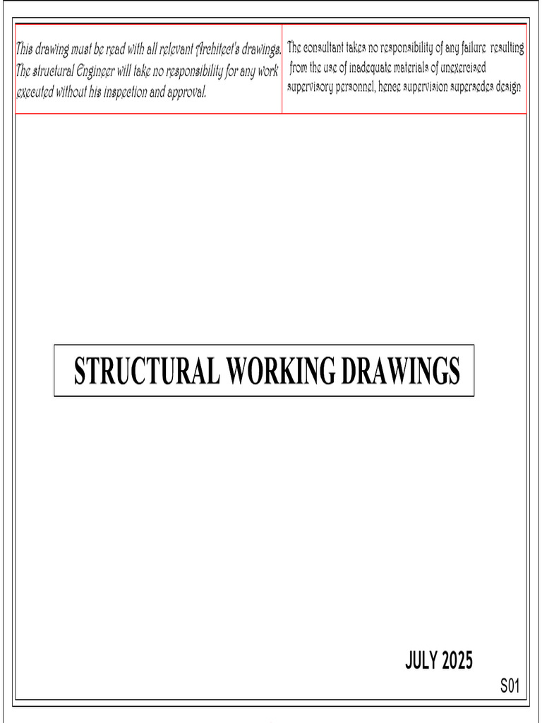 Sabon Lugbe Terrace STRUCT, M&E-1 | PDF | Concrete | Structural Steel