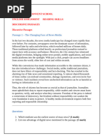 GCSE English Language Paper 2 Mini-Mock Papers | PDF | Libraries | Coral