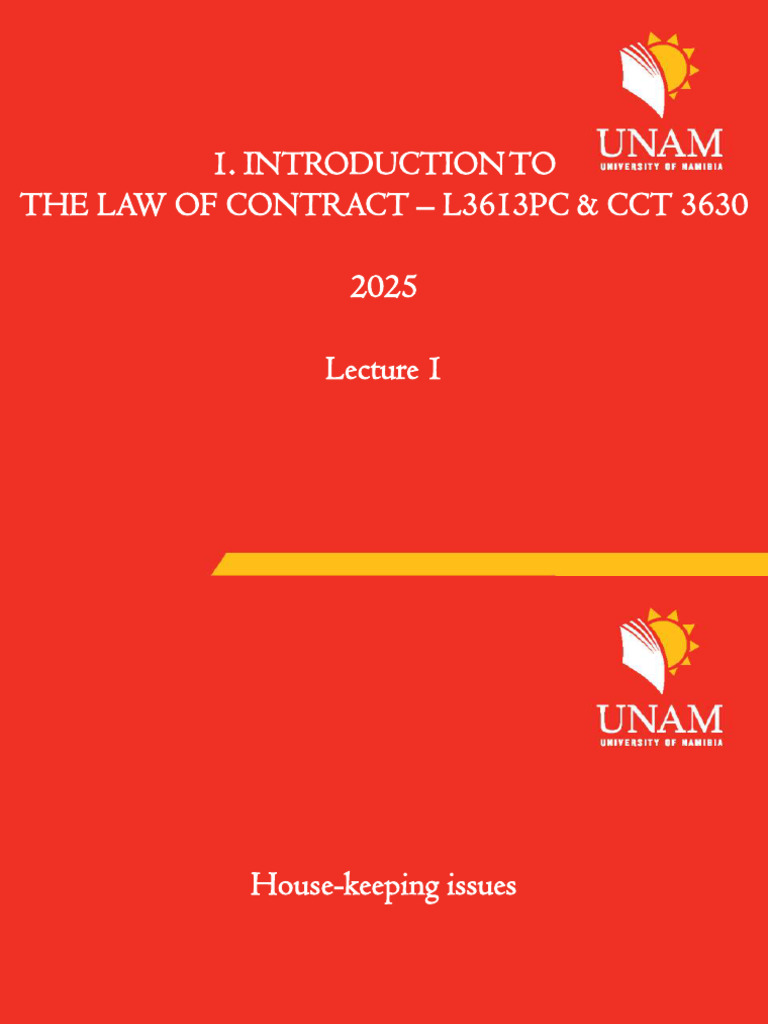Introduction to Contract Law 2025 | PDF | Civil Law (Legal System ...
