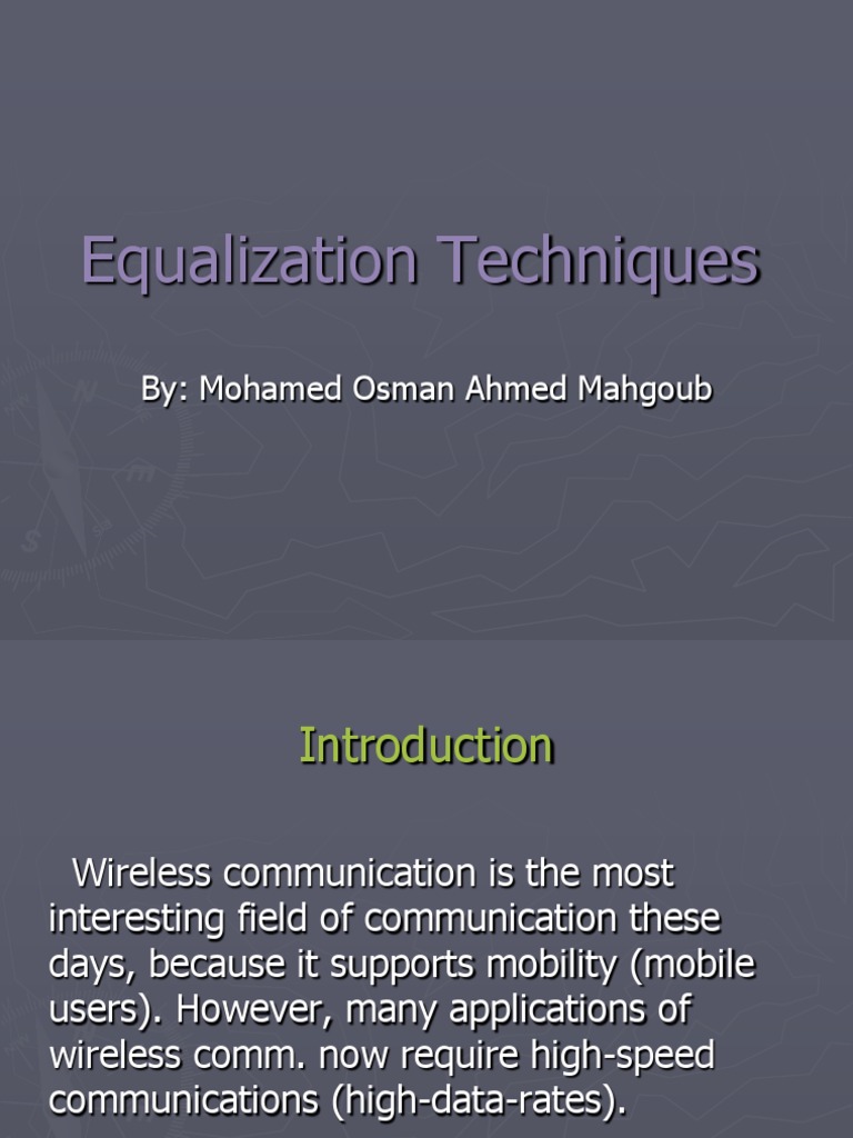 Equalization Technique | PDF | Equalization (Audio) | Applied Mathematics