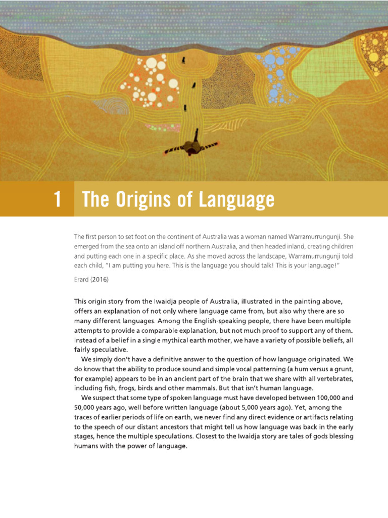 The Origin of Language | PDF
