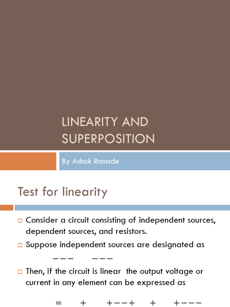 06 Linearity | PDF