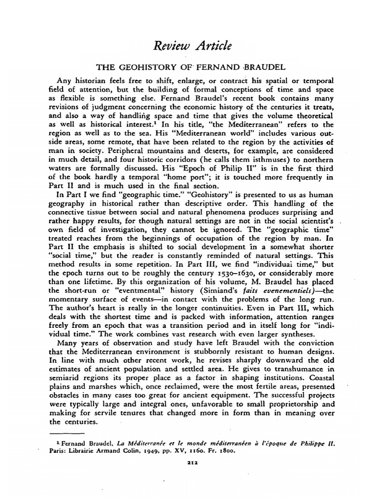 Geohistory Insights from Fernand Braudel | PDF | Spain | Netherlands
