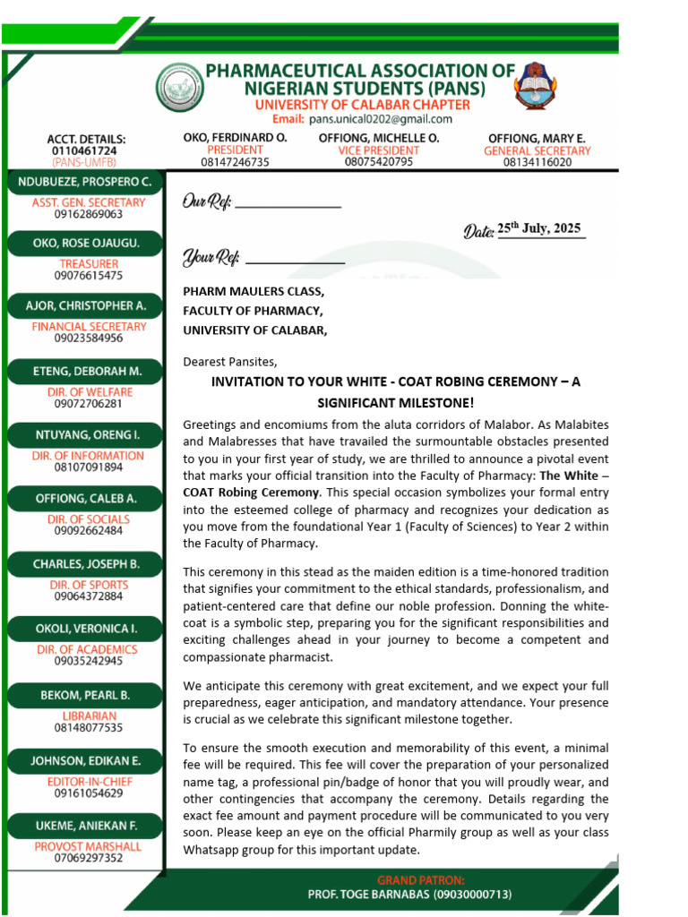 White-Coat Robing Ceremony | PDF