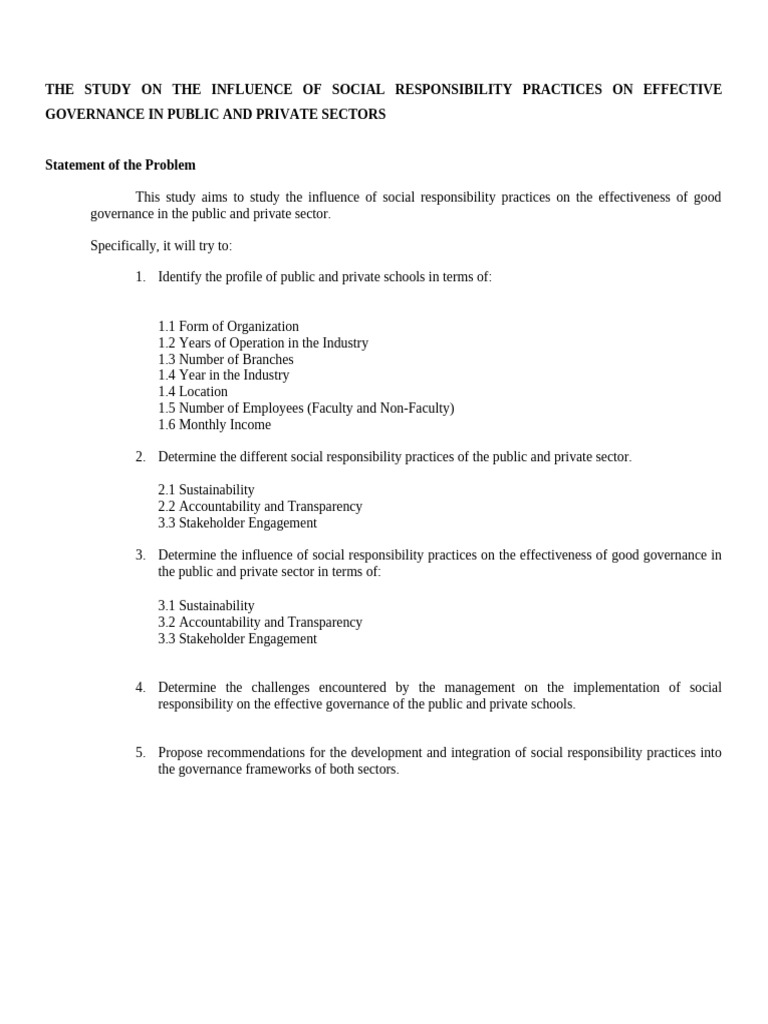 Revised - QUESTIONNAIRE - Influence of Social Responsibility On The ...