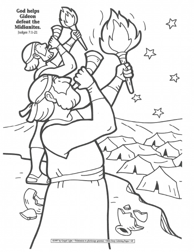 Gideon 2 Coloring Page | PDF