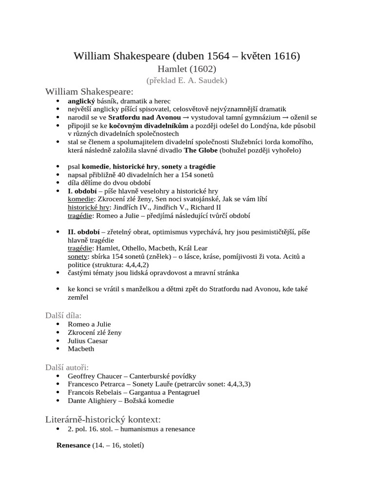 Hamlet | PDF