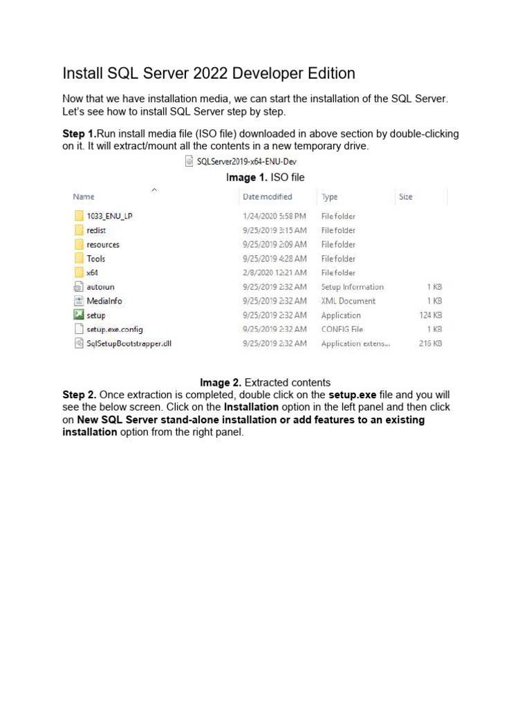 Install SQL Server 2022 Developer Edition and SSMS | PDF | Microsoft Sql Server | Databases