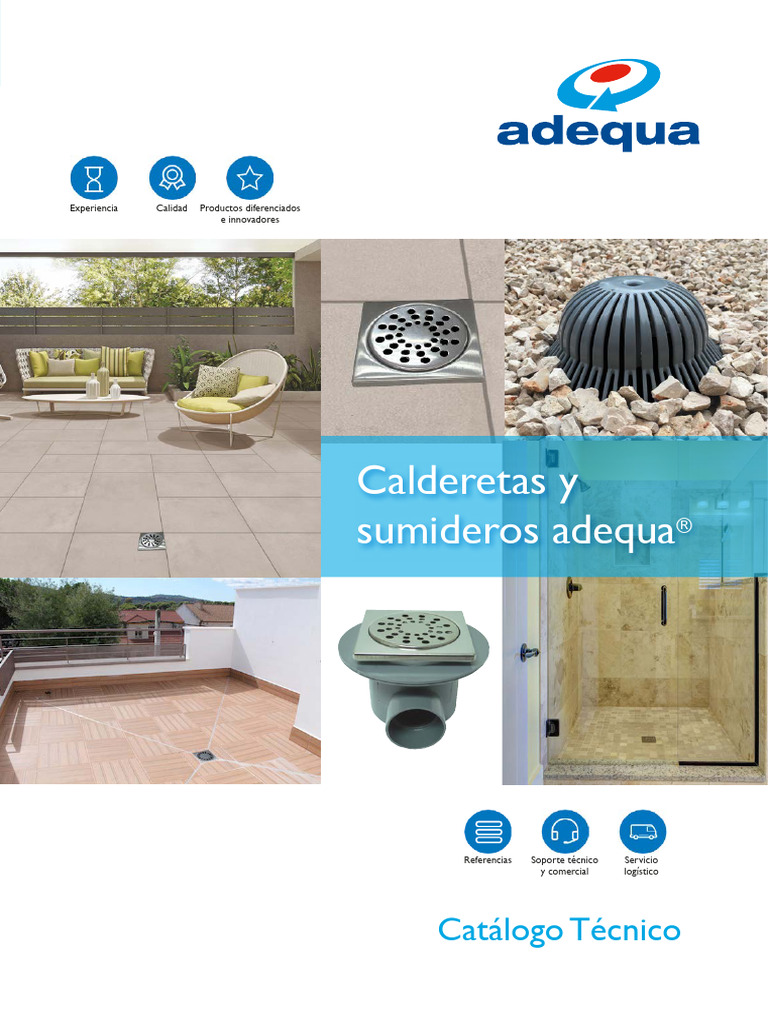 Catalogo Tecnico Calderetas y Sumideros Adequa | PDF | Tornillo ...
