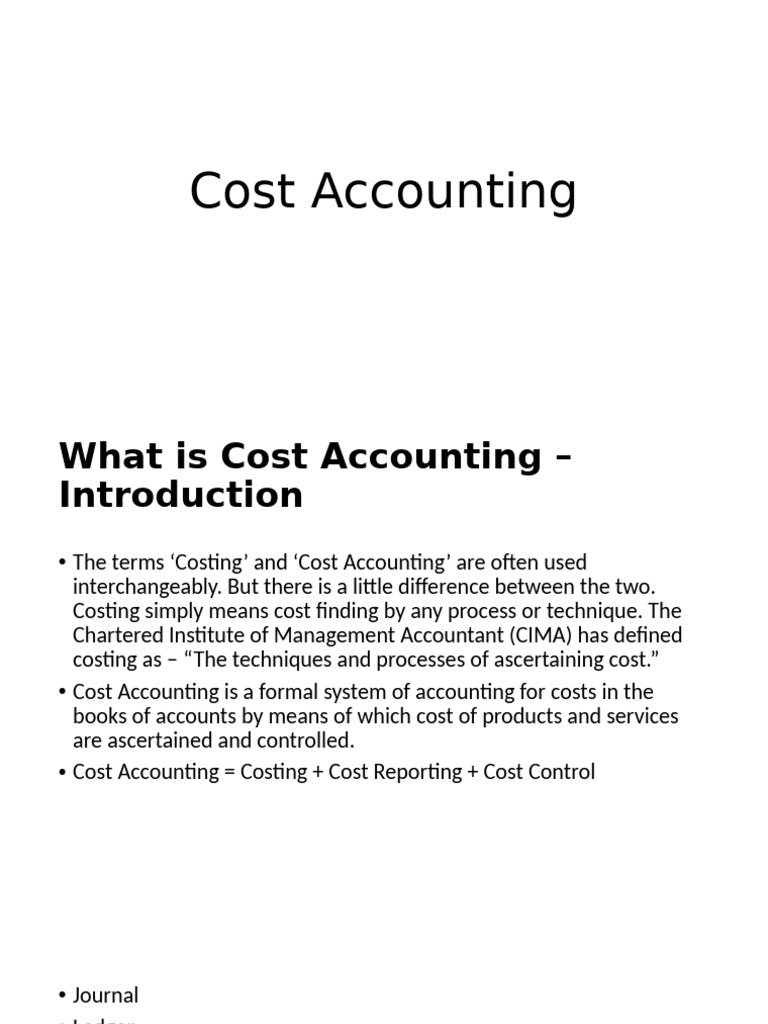 Understanding Cost Accounting Basics | PDF | Cost Accounting | Accounting