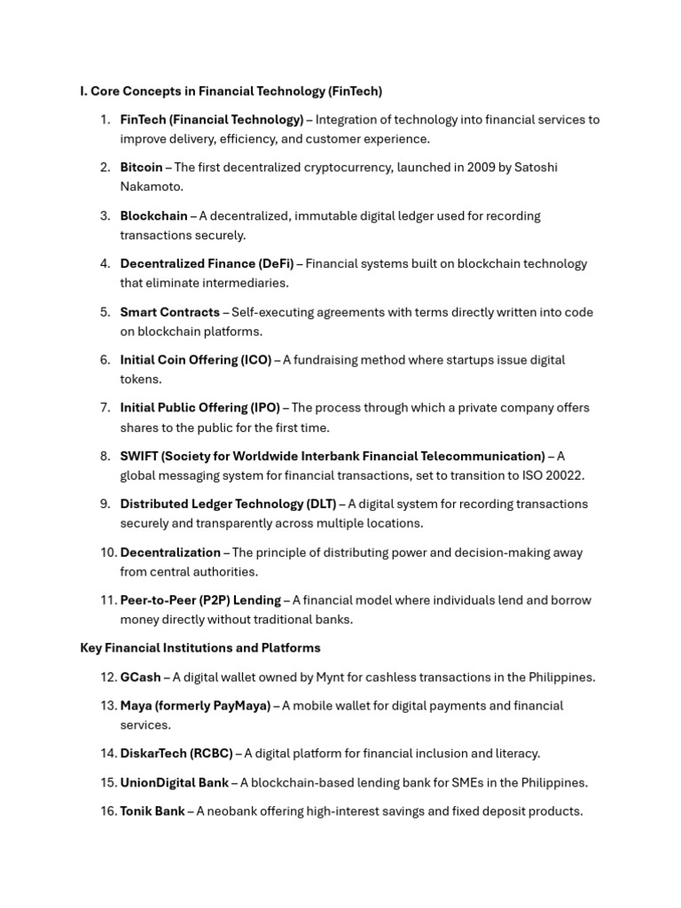 Key FinTech Concepts and Trends Explained | PDF | Financial Technology ...