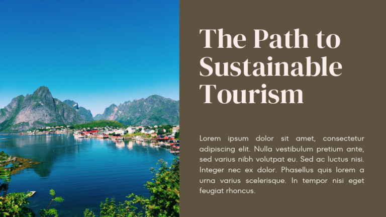 Green and Cream Simple Tourism Presentation | PDF