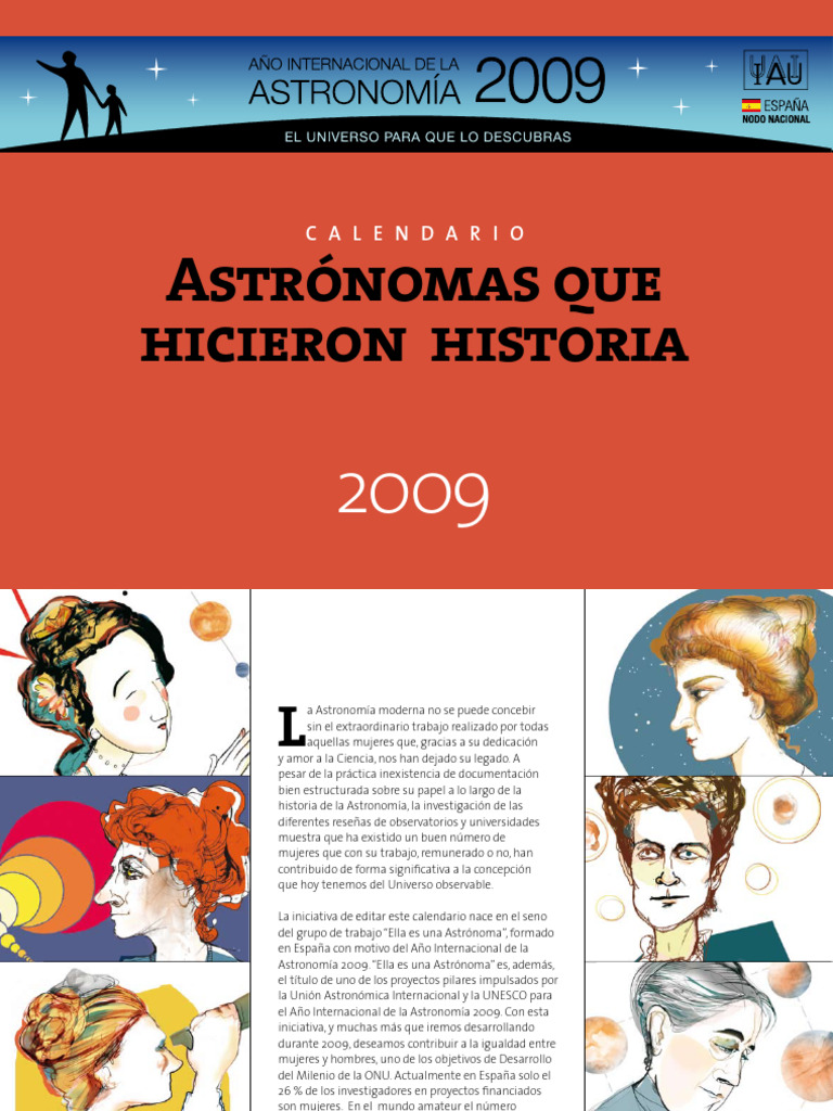 Astronomas Que Hicieron Historia | PDF | Astronomía | Mujer
