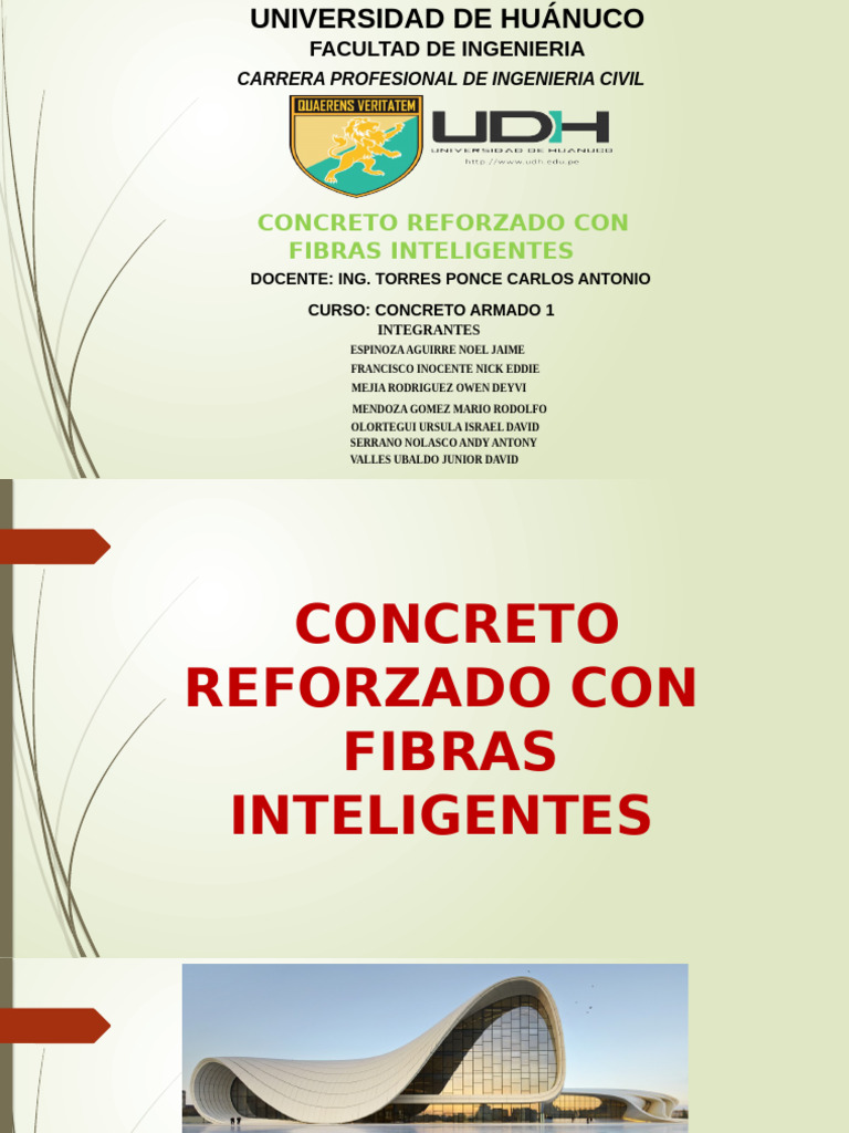 Concreto Reforzado con Fibras Inteligentes | PDF | Hormigón | Concreto ...