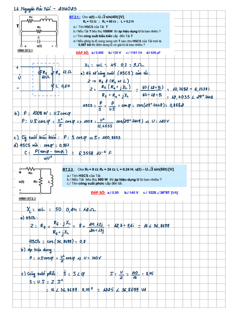 Electrical Power Calculations and Analysis | PDF