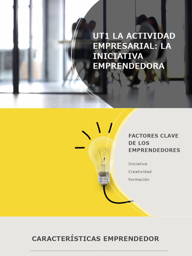 1.ut1 Gefe La Actividad Empresarial | PDF | Iniciativa empresarial ...