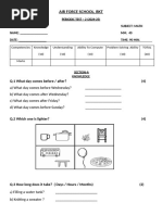 Ist Grade Math Assessment 2024-25 | PDF