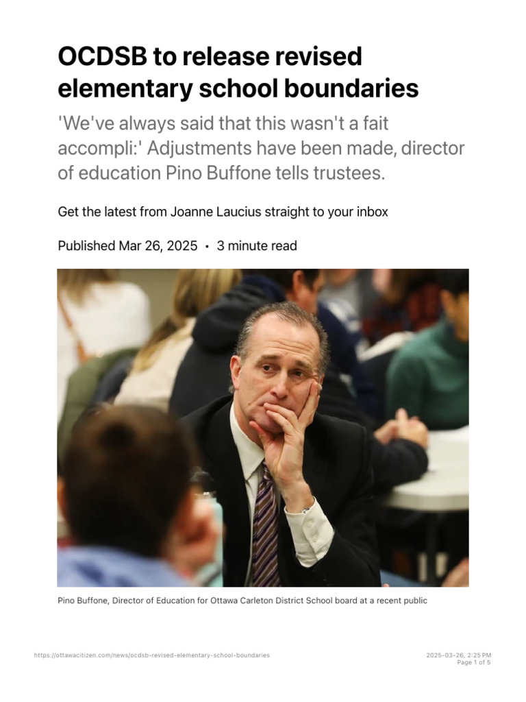 Revised Elementary School Boundaries | PDF