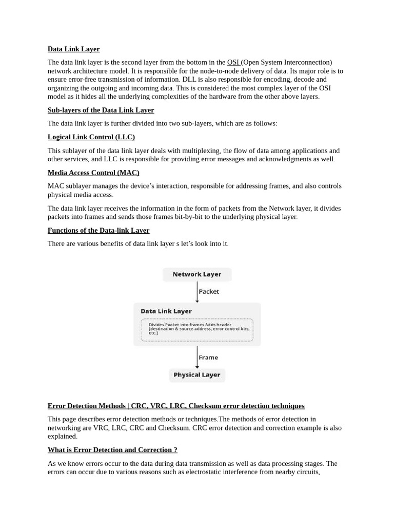 Understanding the Data Link Layer | PDF | Channel Access Method | Ethernet