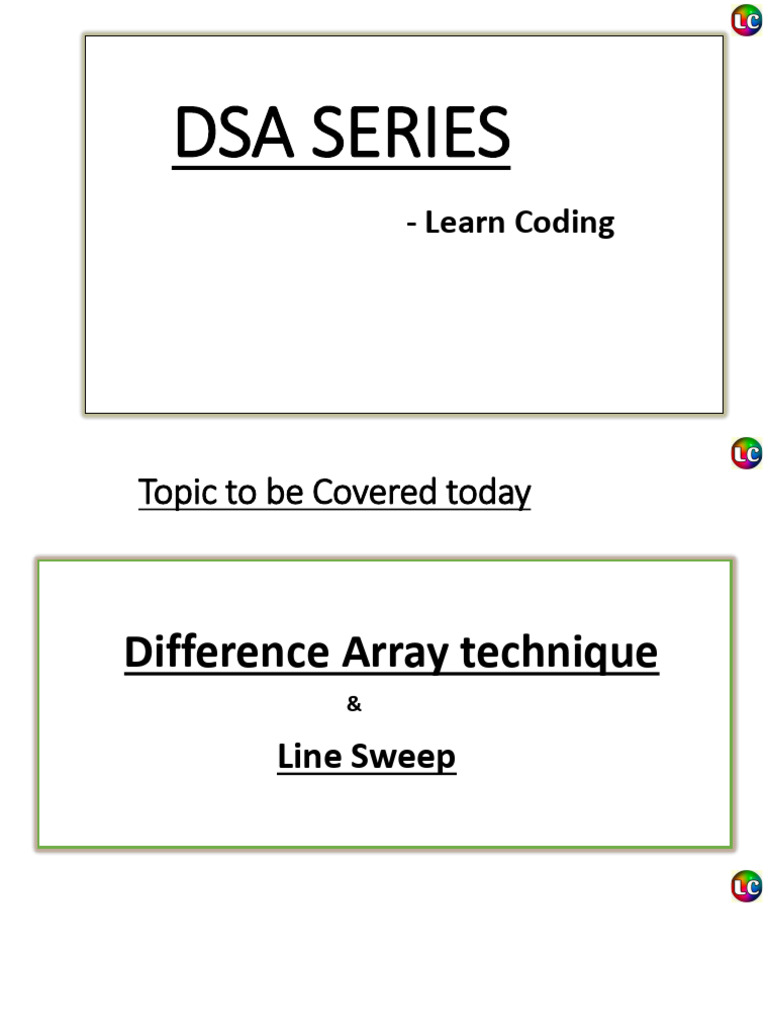 Lecture 18 - Difference Array Techniques | PDF