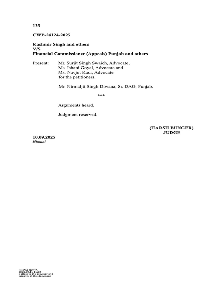 CWP 24124 2025 10 09 2025 Interim Order | PDF