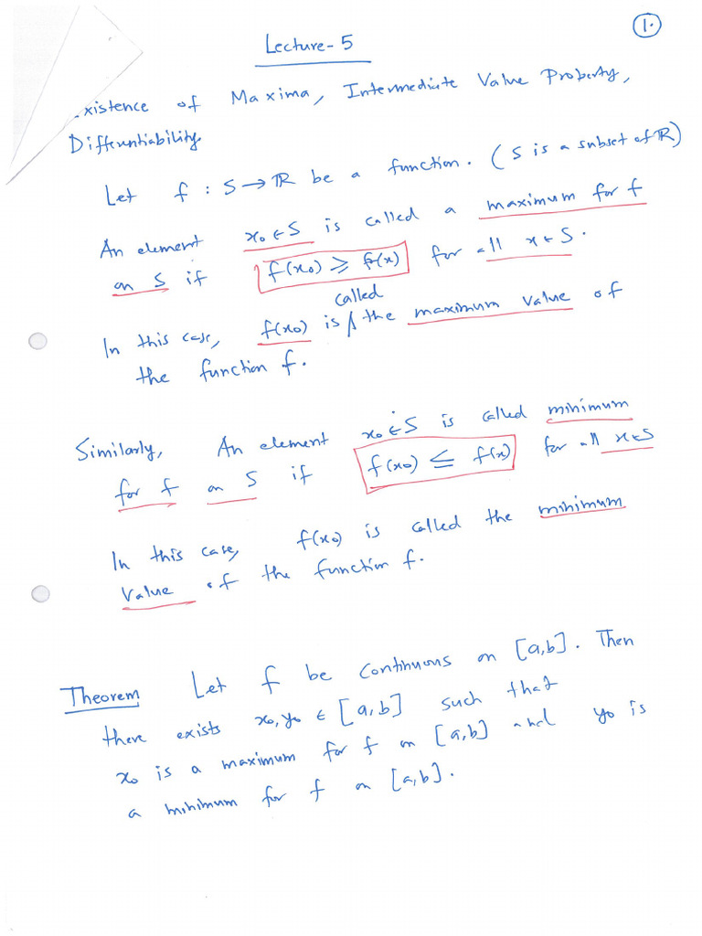 Lecture 5 Calc 1 | PDF