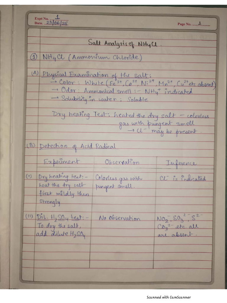 Chemistry Practical File Pdf