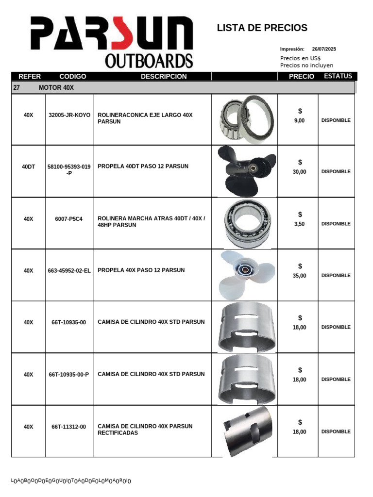 Motor 40X | PDF | Tecnología del motor | Motores