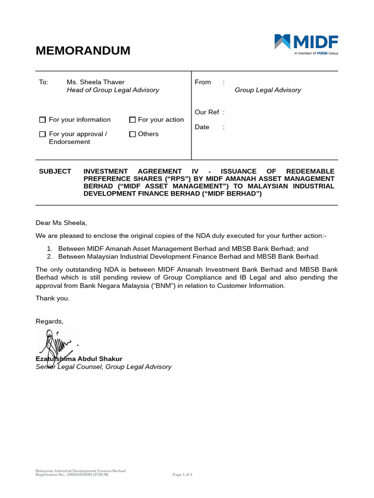 (A) Internal Memo - New Format | PDF