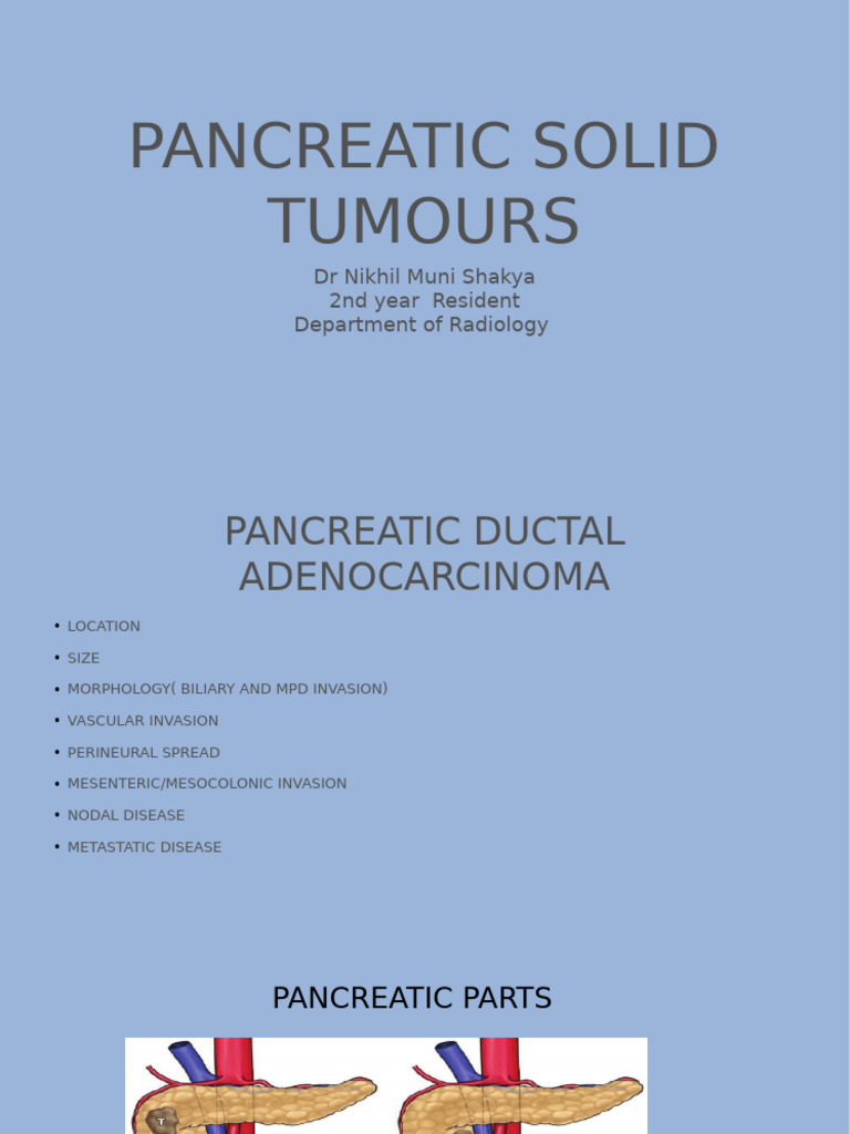 Pancreatic Solid Tumour | PDF | Pancreas | Pancreatic Cancer