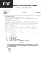 CBSE Class 12 Sample Paper Physics 2025-26 With Solution - 1756173313787 | PDF | Photoelectric ...