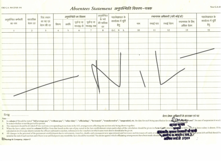 Absentee Form Aug | PDF