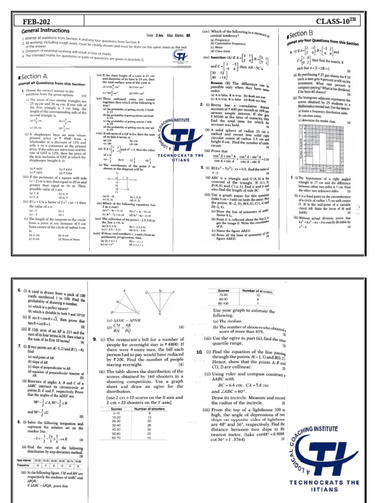 Class 10 Mathematics Curriculum 2025 | PDF
