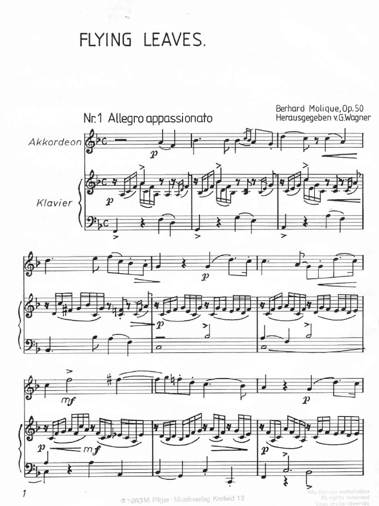 Flying Leaves, n.1 - Molique | PDF