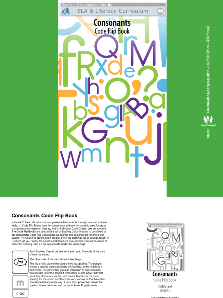 CKLA G2 Consonants FB | PDF | Consonant | Creative Commons License