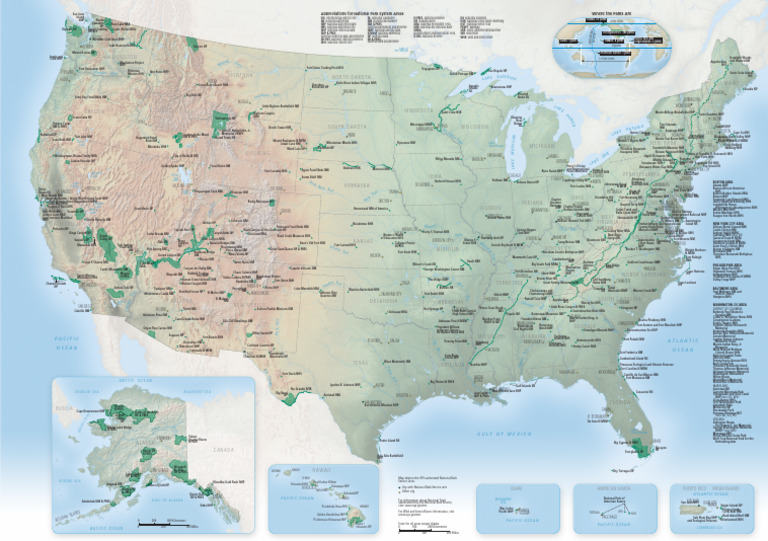 National Parks Map | PDF | Protected Area