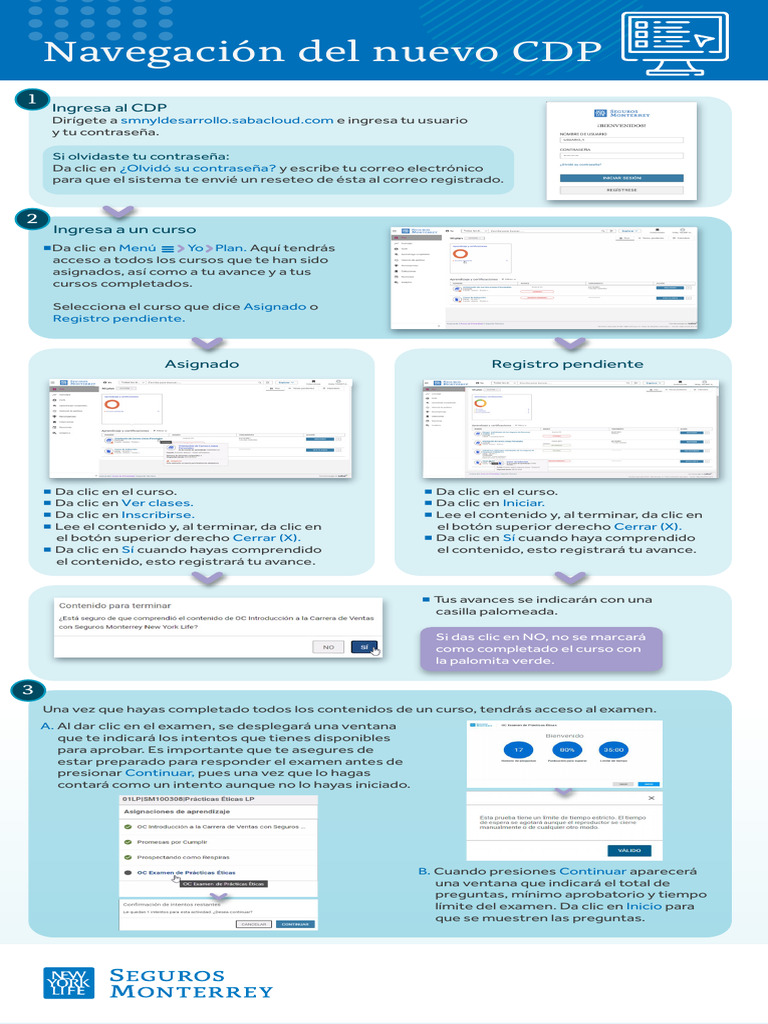 Manual para Navegar en El CDP | PDF | Botón (Computación) | Contraseña
