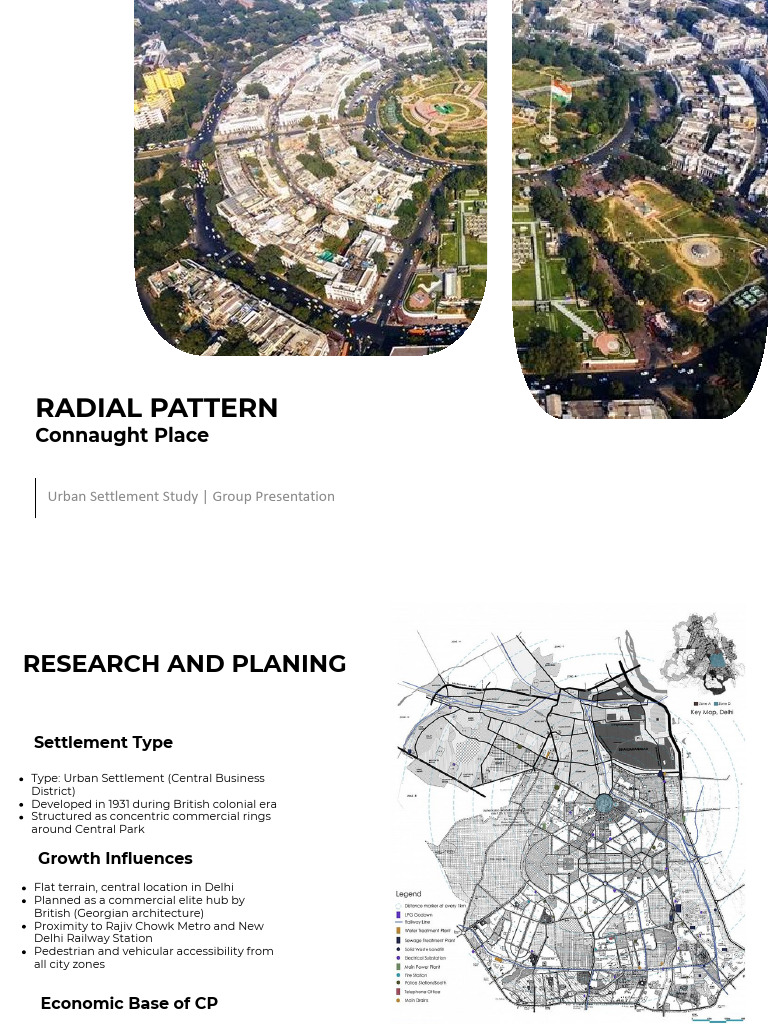 Connaught Place: Radial Urban Design Overview | PDF | Planning ...