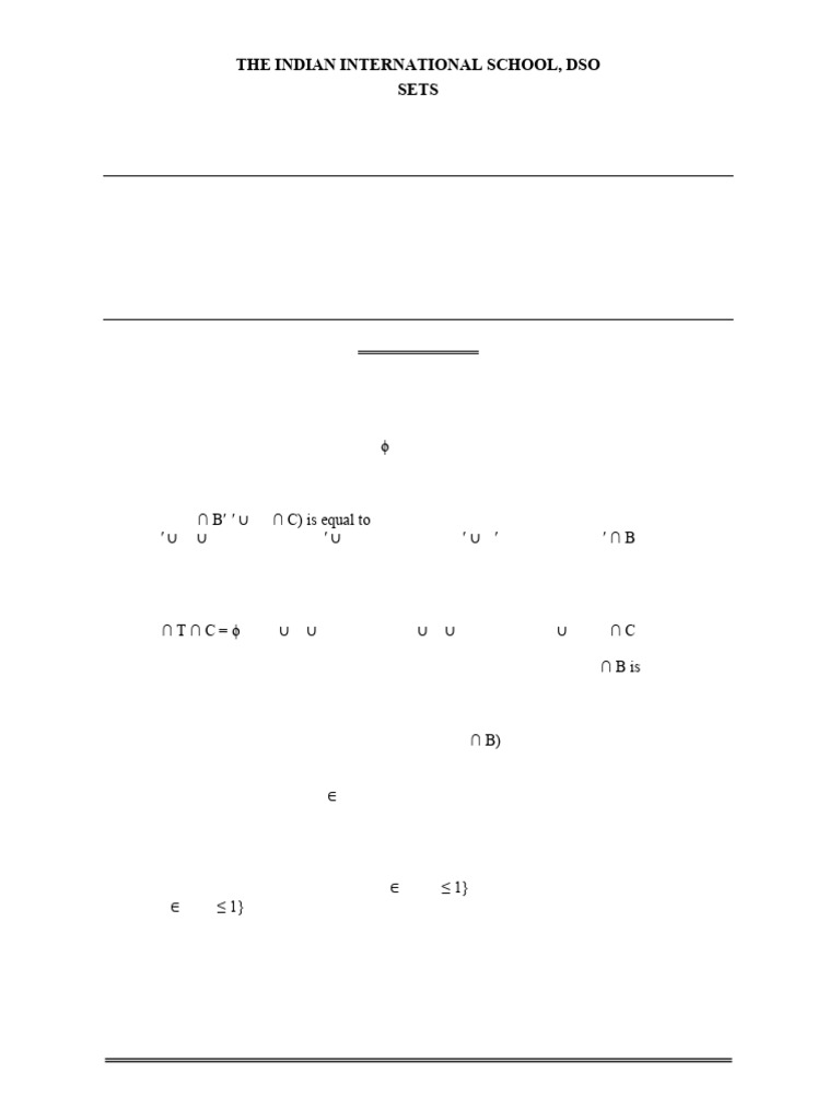 Sets QPpdf | PDF | Intersection (Set Theory) | Mathematics