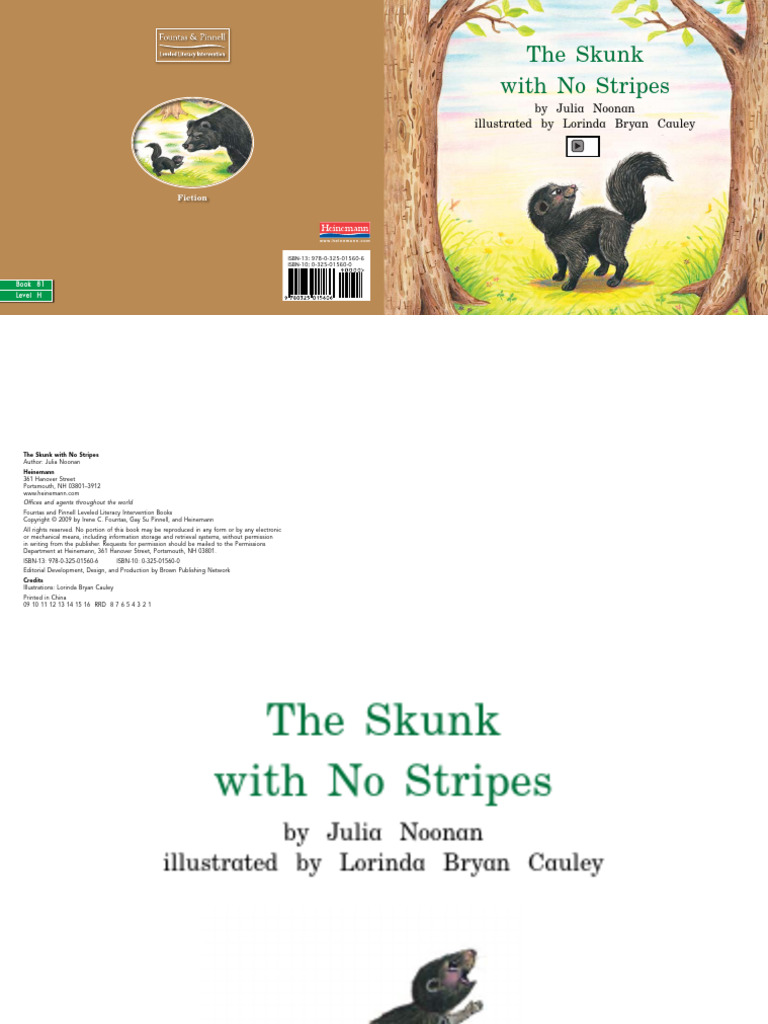 The Skunk's Identity Journey | PDF | Carnivorans | Caniforms