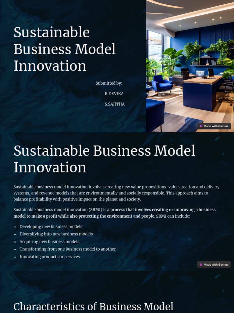 Sustainable Business Model Innovation | PDF | Sustainability | Business ...
